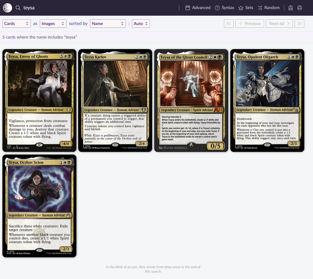 Scryfall Search with Gallery View and Search Everywhere! | Cardsphere Blog
